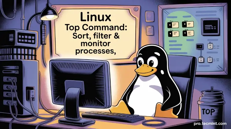 top Command (Sort, Filter, and Monitor Processes) in Linux