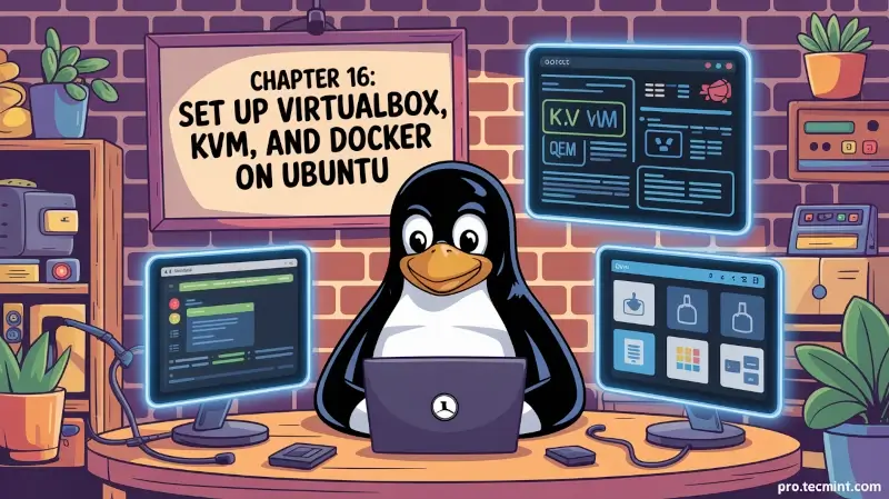 Chapter 16: Set Up VirtualBox, KVM, and Docker on Ubuntu