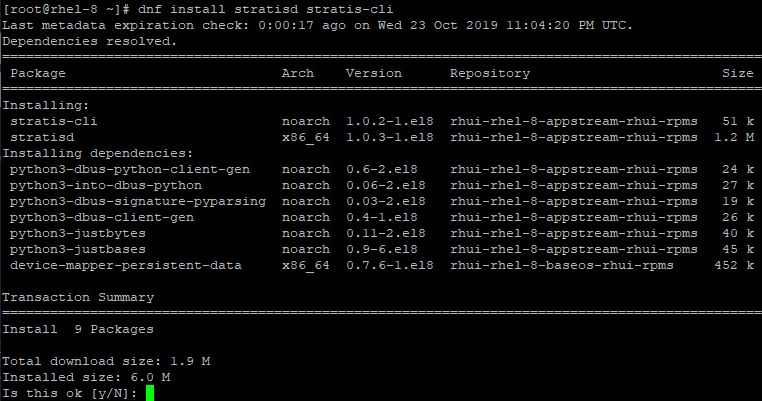 Chapter 14: How to Install and Configure Stratis on RHEL