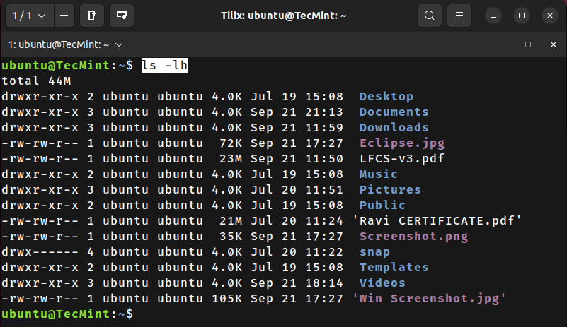 20 Useful ls Command Examples in Linux